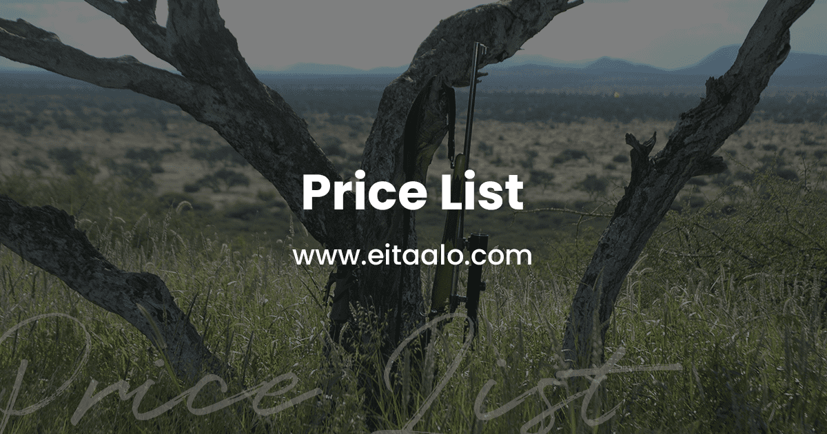 Price List - Eitaalo Hunting Safaris